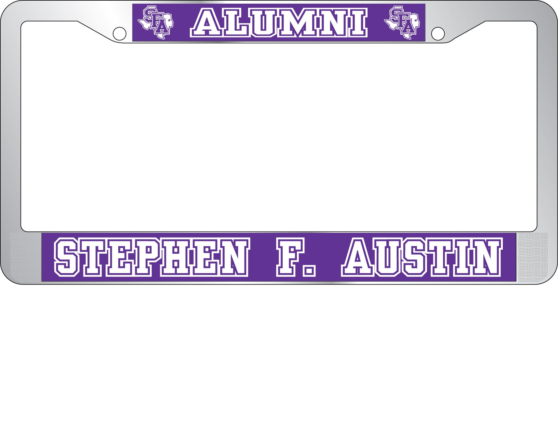Alumni Metal License Plate Frame | Jack Backers College Bookstore